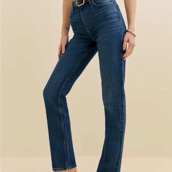 Reformation | Jeans | Reformation Jax Stretch High Rise Straight Jeans ...